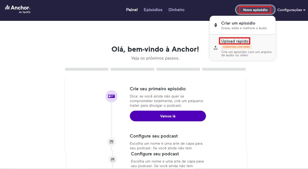 Como fazer um podcast com vídeo no Spotify usando a Anchor
