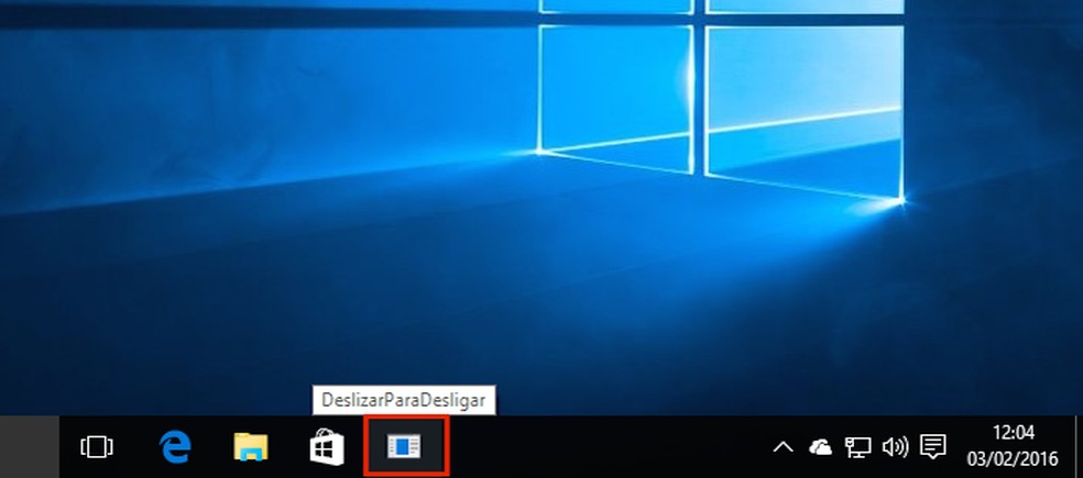 Como desligar um notebook Windows 10 deslizando dedos na tela