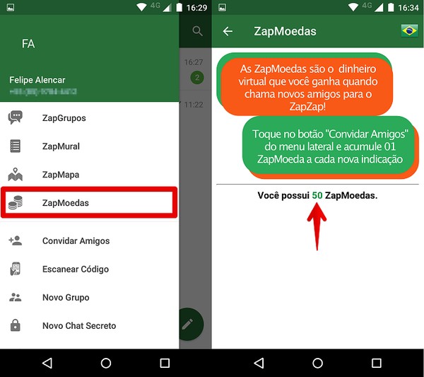 Como Juntar Zapmoedas E Usar A Função De Ligações Grátis No Zapzap