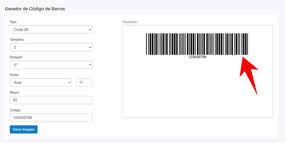 Invertexto: como usar gerador de código de barras do site