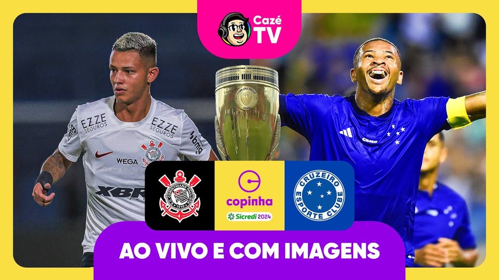 Corinthians x Cruzeiro: como assistir à final da Copinha ao vivo na CazéTV