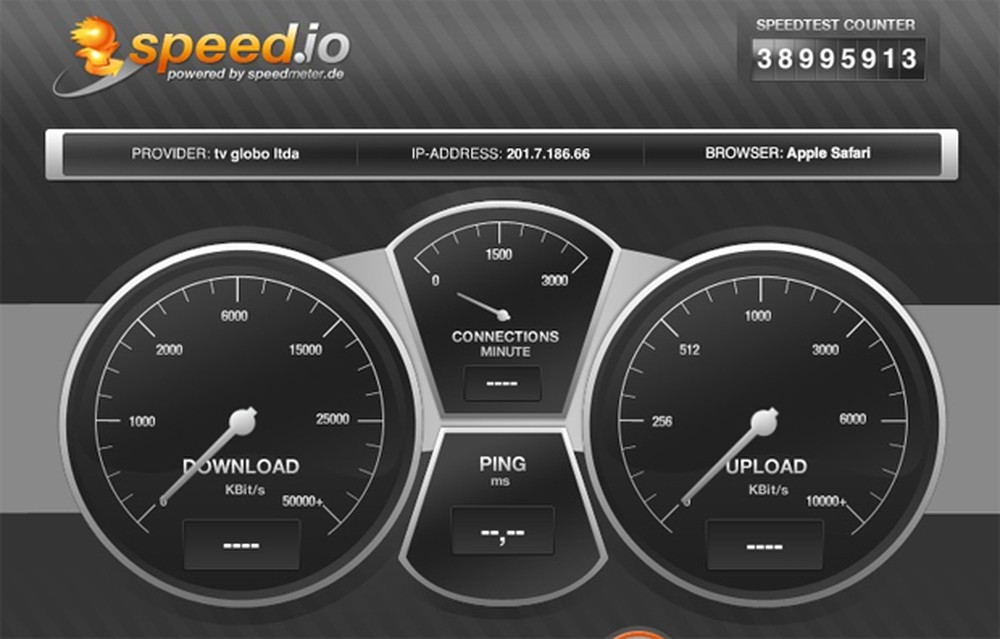 Como medir a velocidade da Internet