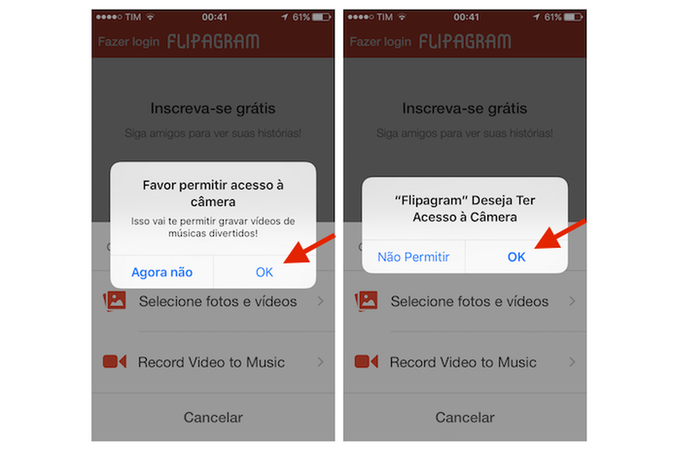 Como fazer vídeos no Flipagram