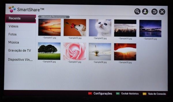 Como usar a função Smart Share das Smart TVs da LG?