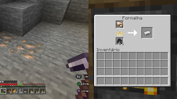 Como fazer tesoura no Minecraft