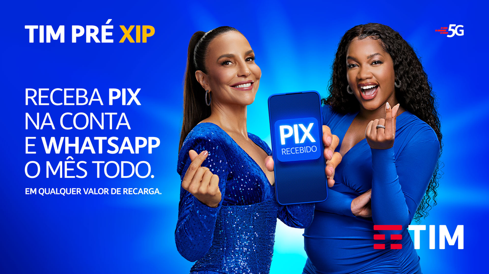 TIM agora oferece Pix a clientes que fizerem recarga pelo app; saiba tudo