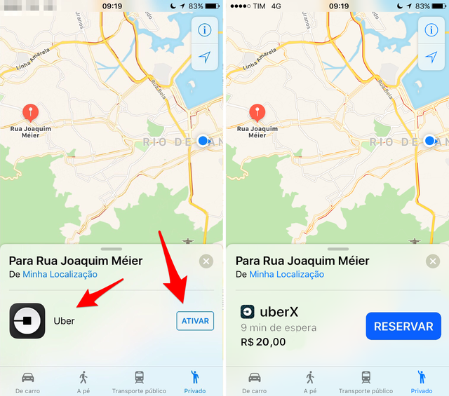 iPhone tem opção prática para pedir Uber direto no Apple Mapas