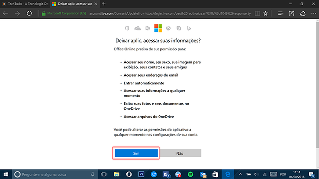 Como usar Office Online no Microsoft Edge