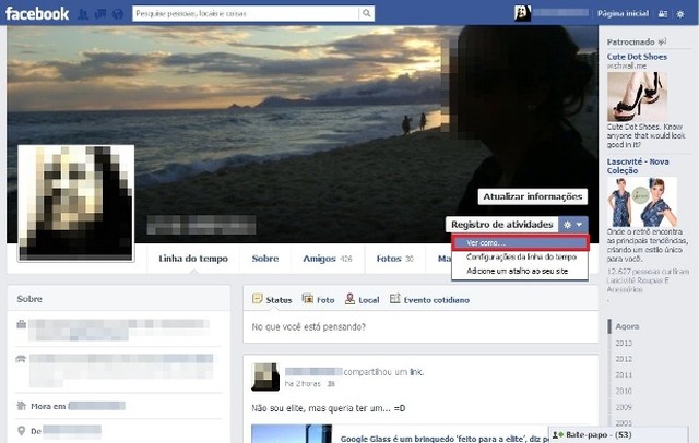 Saiba como outras pessoas visualizam o seu perfil no Facebook