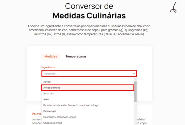 Conversor de medidas culinárias: veja como usar site