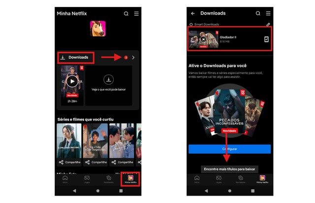 Como baixar filme da Netflix para assistir offline no celular e PC