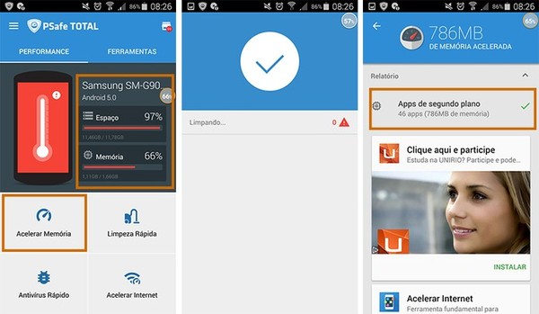 Como usar o app PSafe Total 3.0 e proteger o celular de vírus