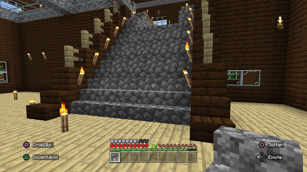 Como fazer escada no Minecraft