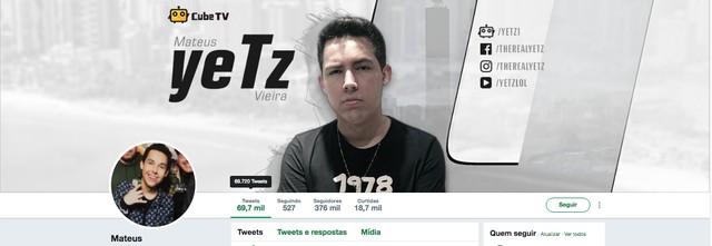 Cinco curiosidades sobre yeTz, jogador de LoL e streamer da Cube TV