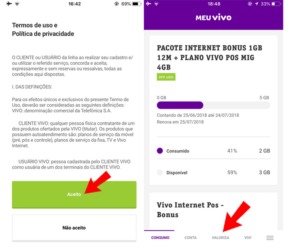 Como trocar pontos na Vivo por mais franquia de internet no celular