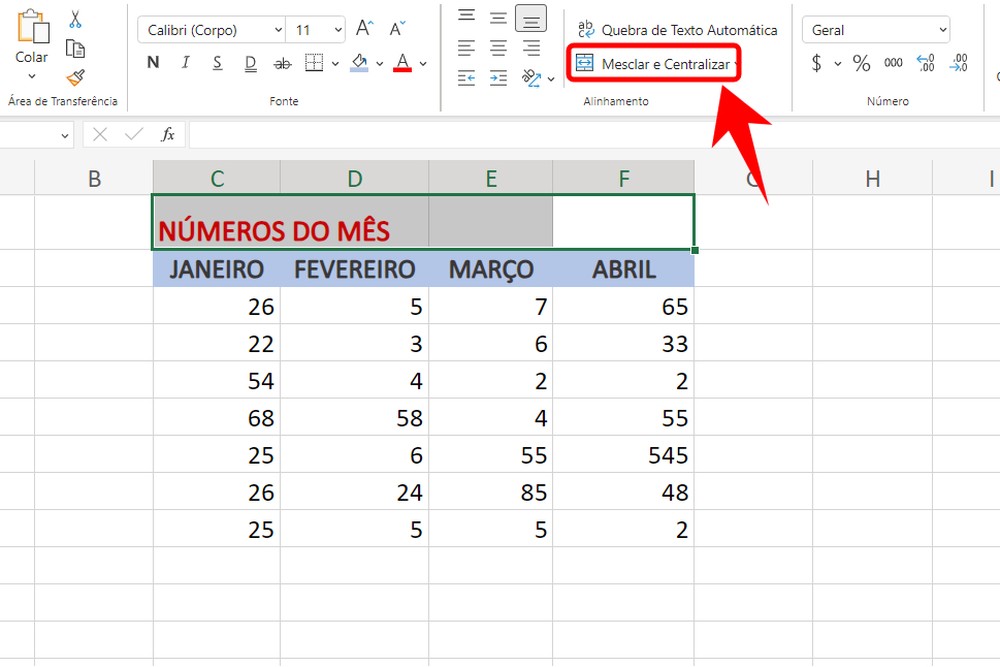 Como mesclar células no Excel? Aprenda em poucos passos