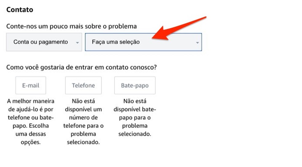 Como entrar em contato com o Amazon Prime Video