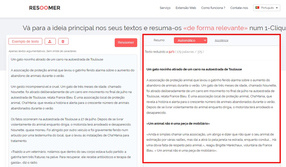 Resoomer: veja como usar site para resumir textos
