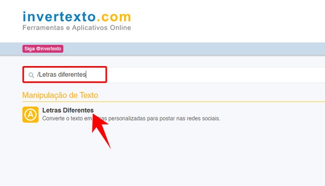 Invertexto: como usar o gerador de letras diferentes do site