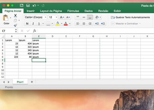 Como usar a barra de status do Excel e trazer o recurso de volta