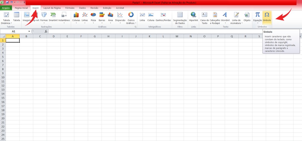 Como adicionar marcadores em planilhas do Excel
