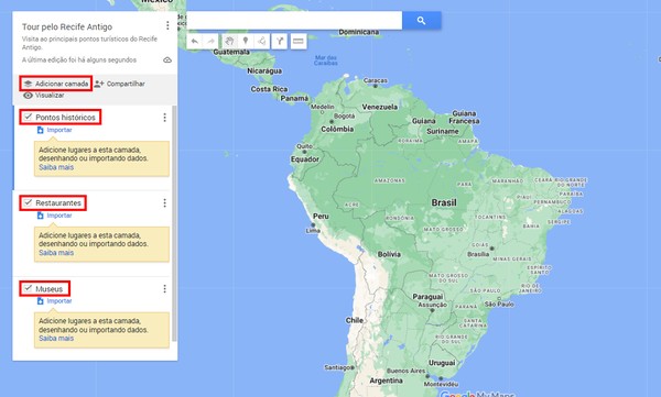 Como fazer um roteiro de viagem usando o Google My Maps