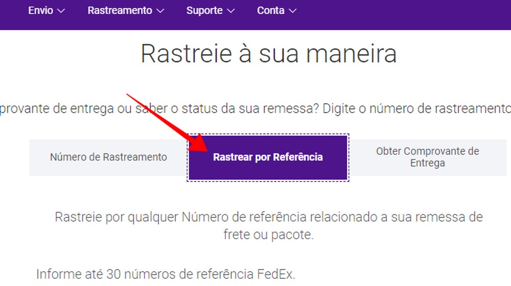 Como rastrear uma encomenda no site da FedEx