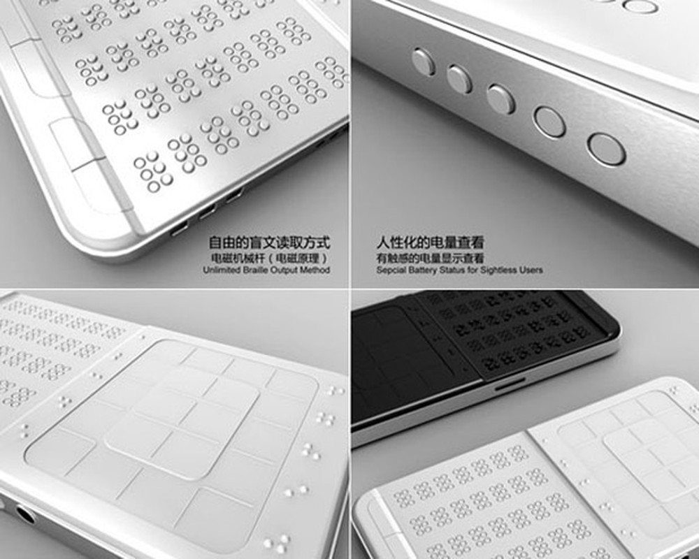 Designer cria conceito de smartphone para cegos