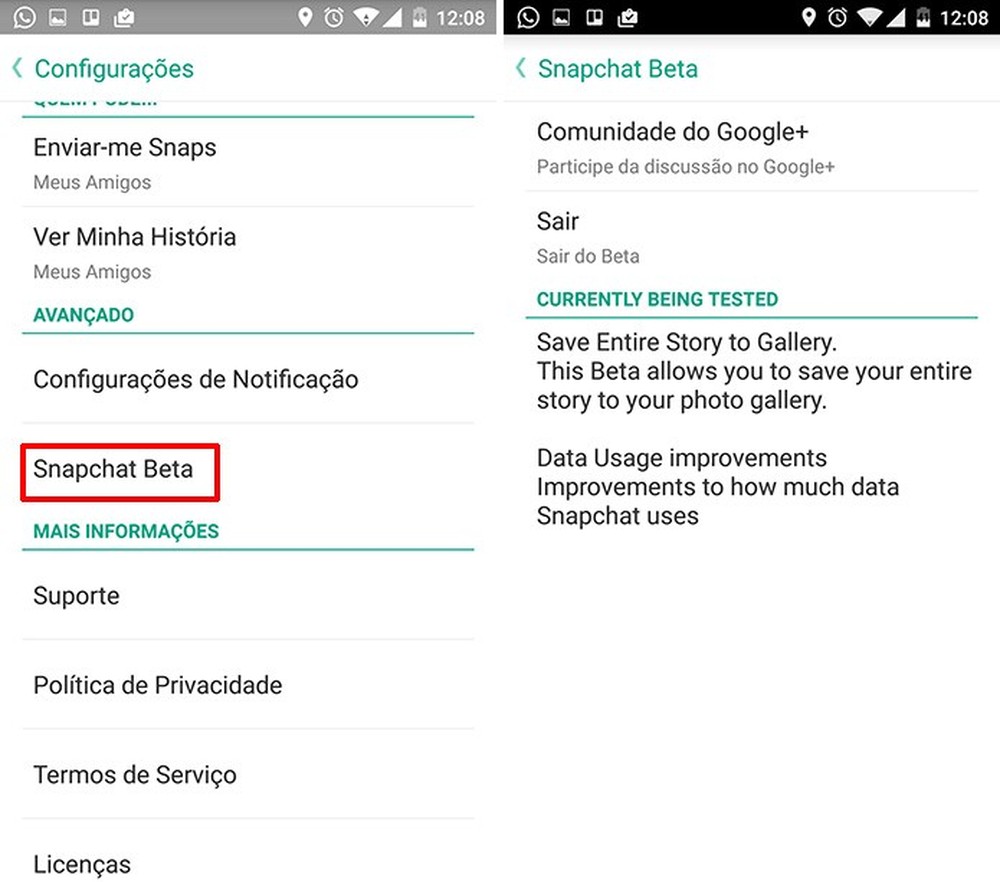 Snapchat: como testar o app beta e receber recursos com antecedência