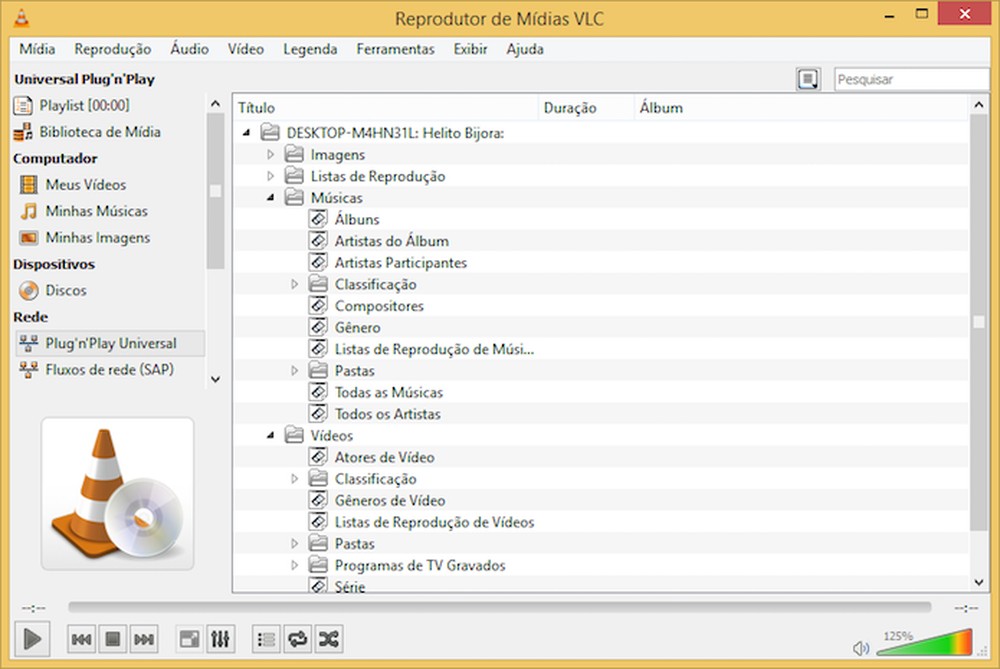 Como conectar o VLC a um servidor DLNA
