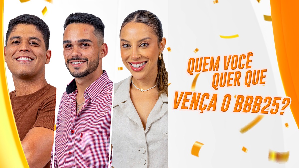 Quem ganha o BBB 25 hoje? Veja enquete e como votar nos finalistas do reality