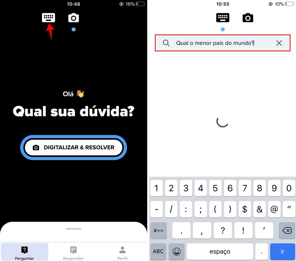 Como fazer perguntas no Brainly pelo celular