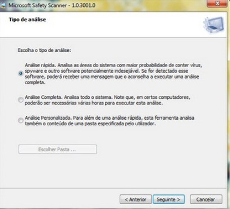 Microsoft Safety Scanner | Software | TechTudo