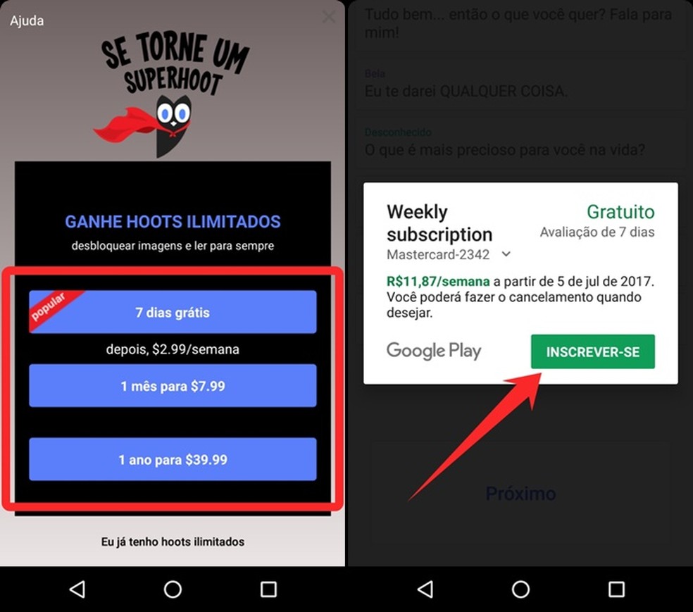 Hooked tem histórias de terror com ‘estilo WhatsApp’; aprenda como usar