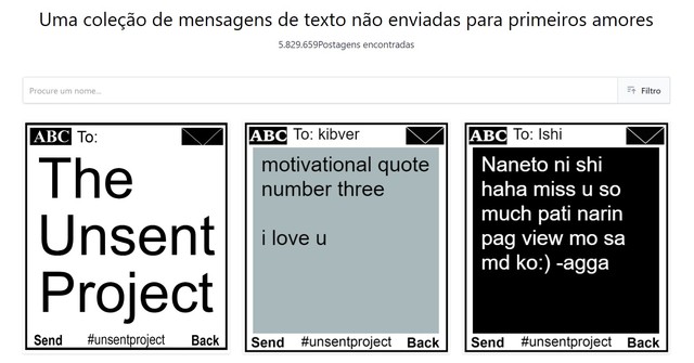 The Unsent Project: site revela mensagens que nunca te enviaram; veja