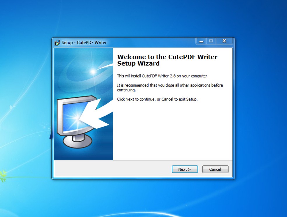 Como instalar o CutePDF Writer