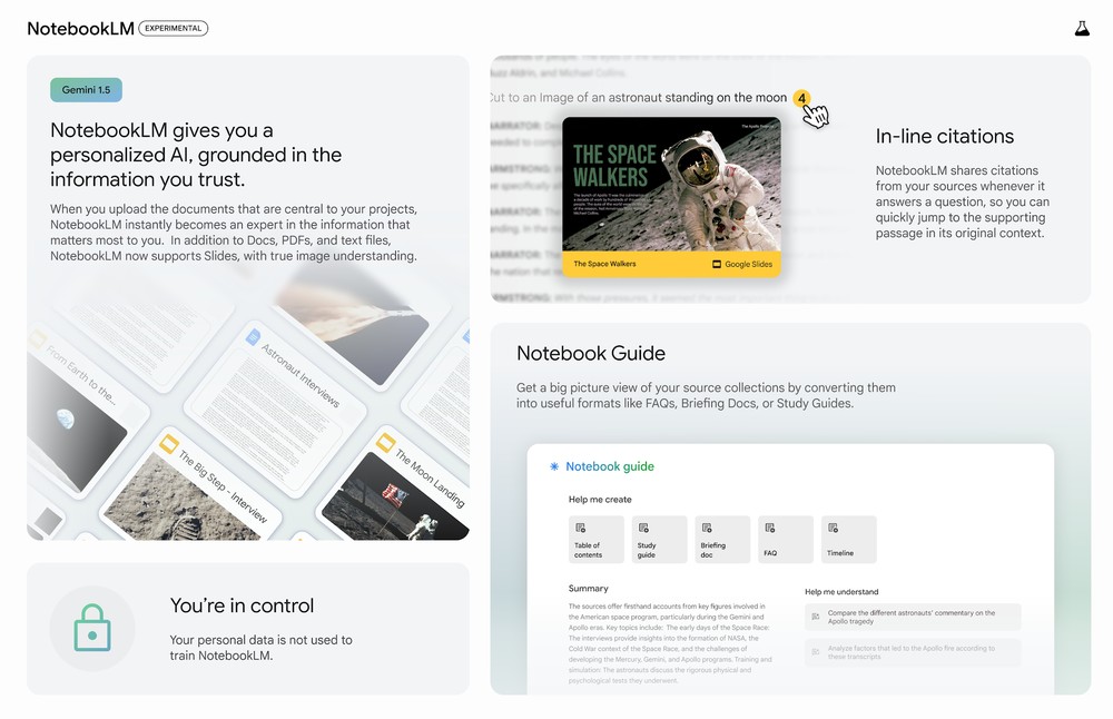 Google anuncia NotebookLM, IA que analisa documentos e responde perguntas