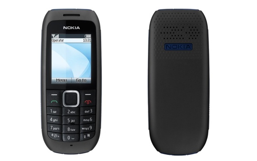 Nokia 1616: Ótima bateria e resistência à poeira
