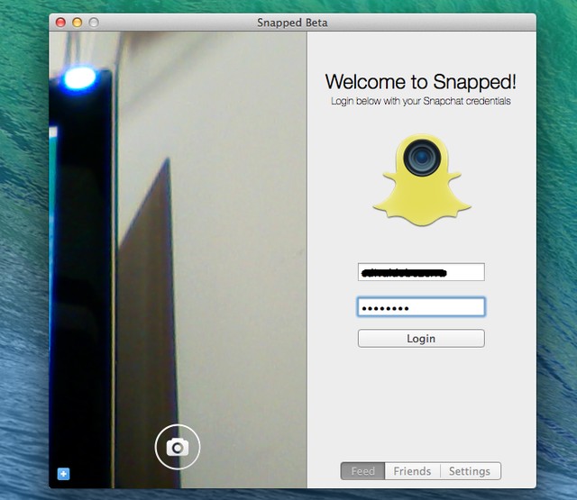 Use o Snapped e envie fotos para o Snapchat direto do Mac