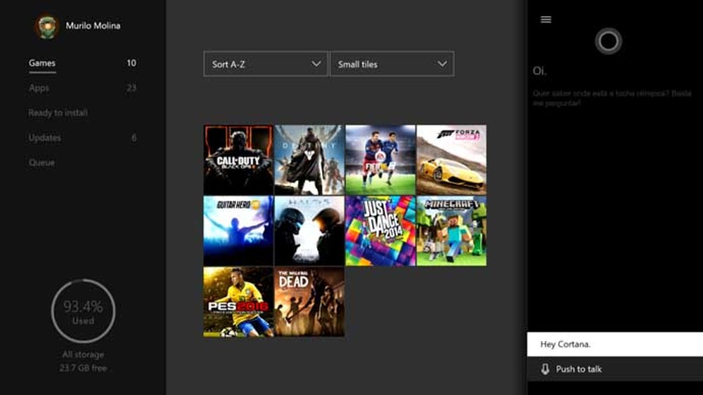Como usar a assistente Cortana no console Xbox One
