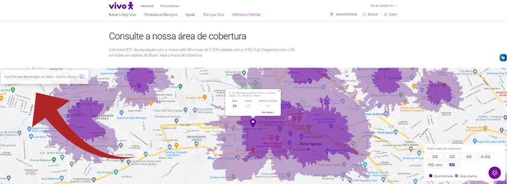 Como consultar cobertura 5G da Vivo, Claro e TIM