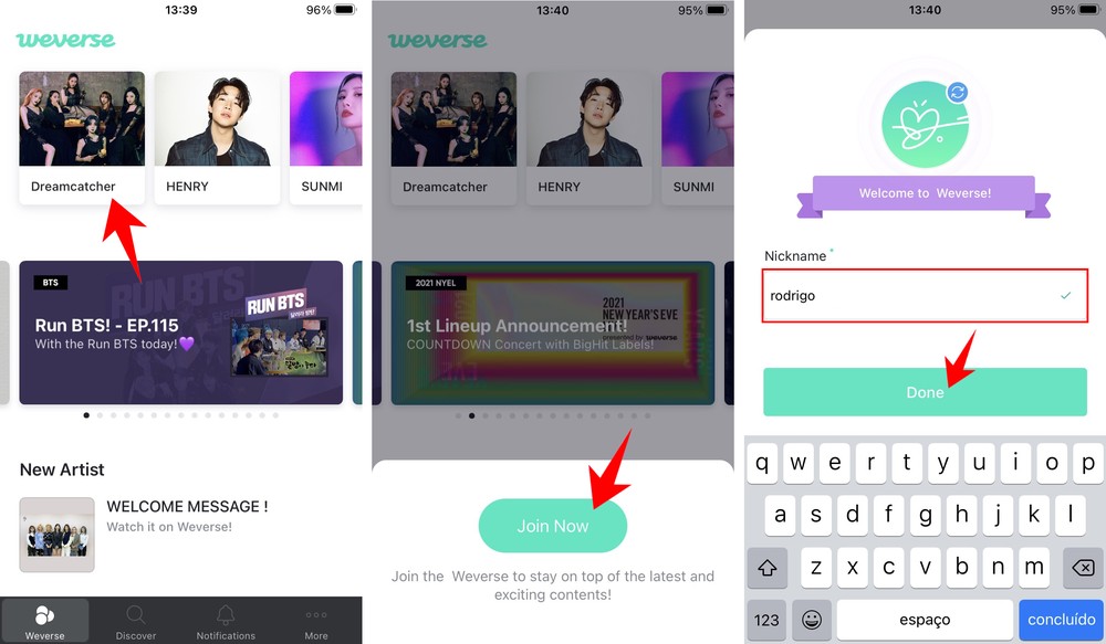Como entrar no WeVerse e usar o aplicativo