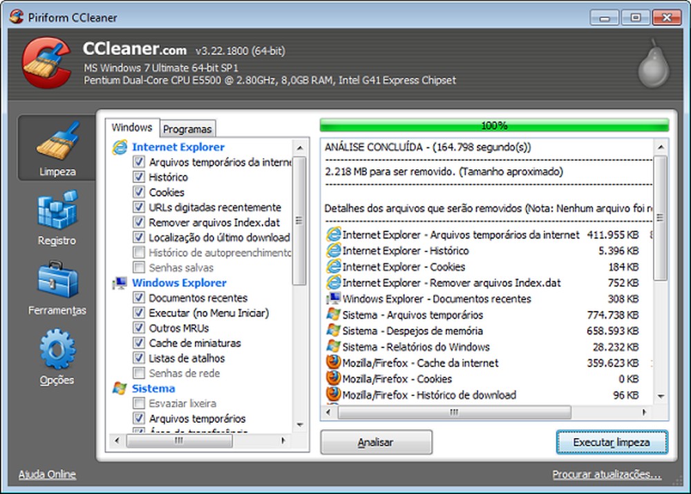 Como fazer a limpeza do seu PC com o CCleaner