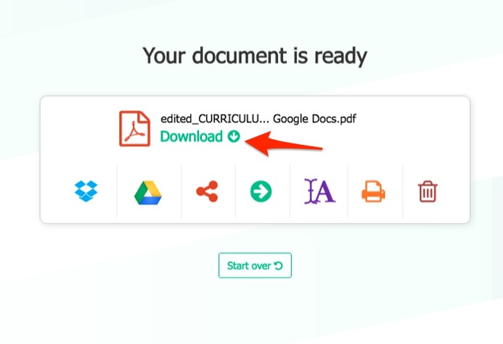 Como adicionar fotos em documentos PDF com o serviço online Sejda