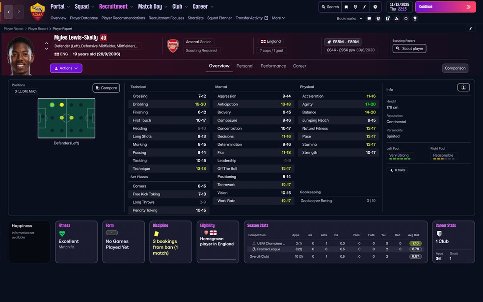 Football Manager 26: 14 melhores promessas para ter no seu elenco