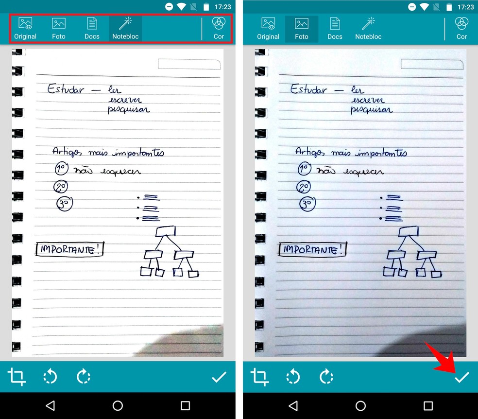 App para estudar: como usar o app Notebloc para escanear anotações