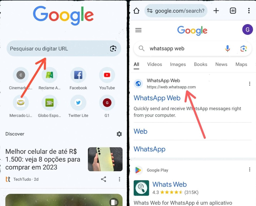 Como abrir o WhatsApp Web no celular Android e iPhone (iOS)