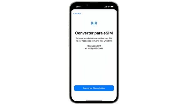 Como colocar chip virtual (eSIM) no iPhone