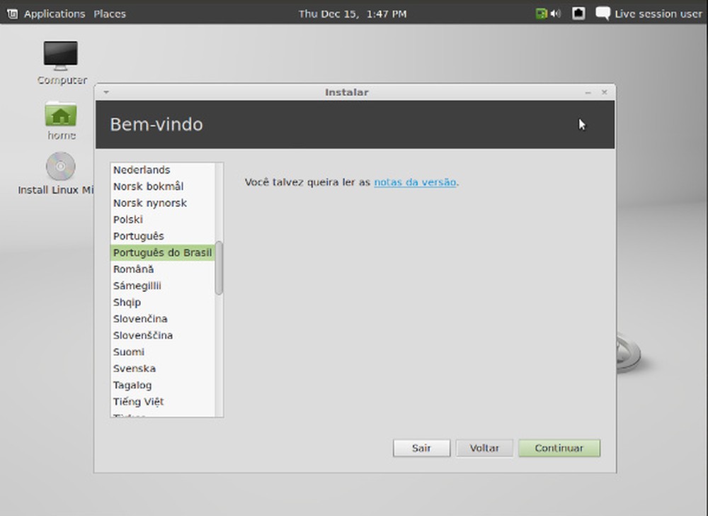 Como instalar o Linux Mint