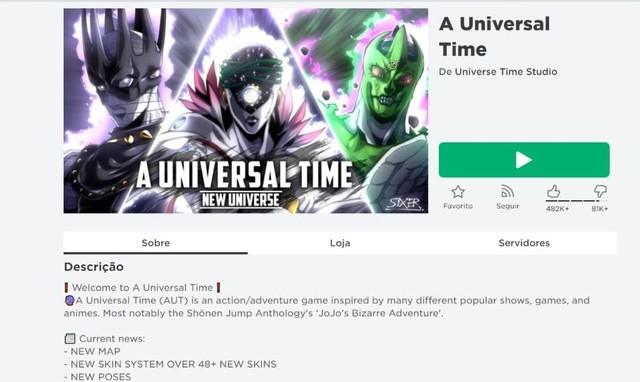 A Universal Time no Roblox: saiba como jogar o game de ação